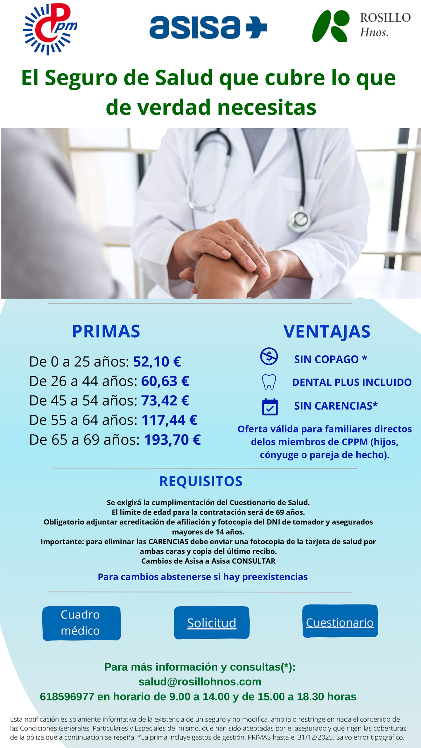 Seguro Salud Asisa 2025 - CPPM-EP